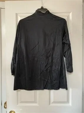 Vintage | Intimates & Sleepwear | Vtg 6s Asian Mandarin Collar Black ...